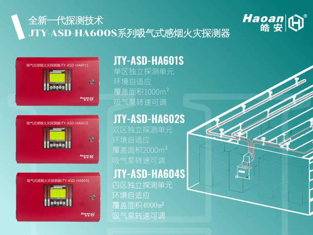 Haoan | JTY-ASD-HA600S系列吸气式烟感火灾探测产品介绍 - 无锡皓安安全技术有限公司